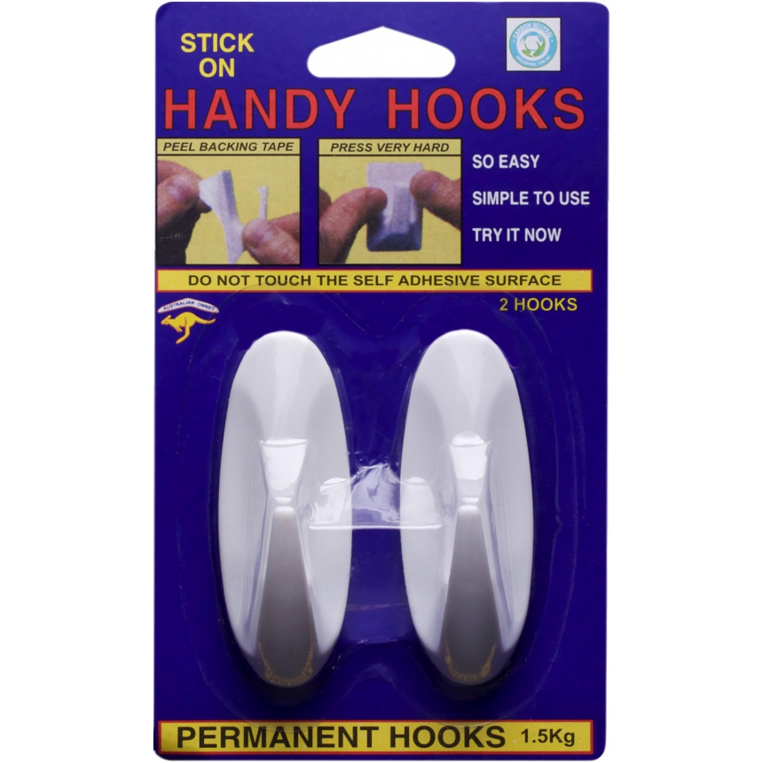 Adhesive Hooks - Handy Hardware